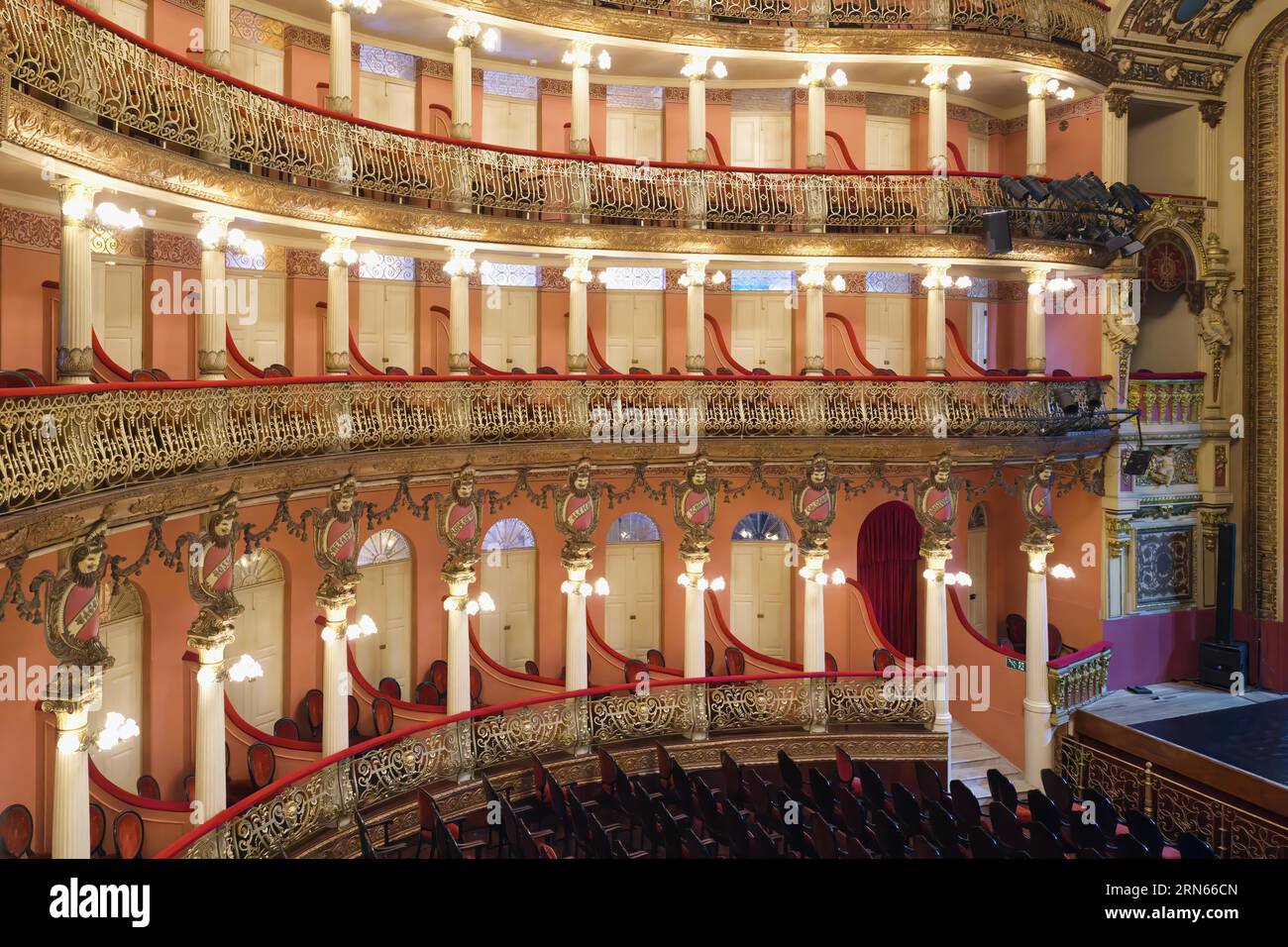 Belle Epoque Amazon Theatre, Concert Hall, Opera boxes, Manaus ...
