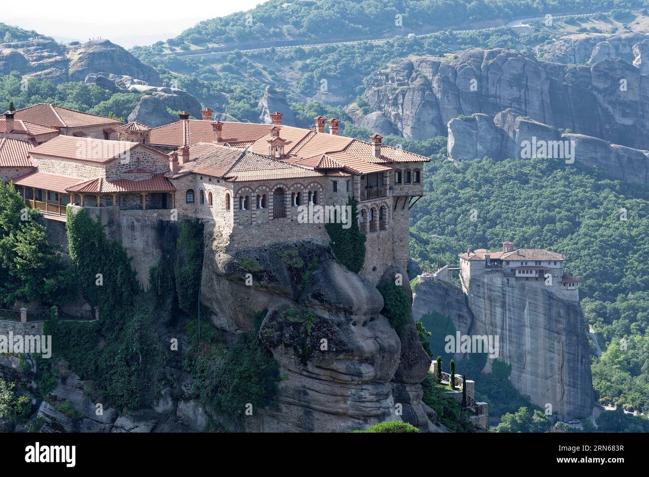 The monastery of Agion Panton, All Saints, also known as Varlaam ...