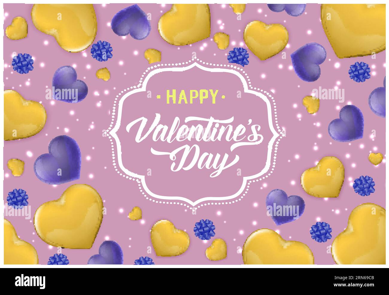 Happy Valentines Day Inscription on Label Stock Vector Image & Art - Alamy