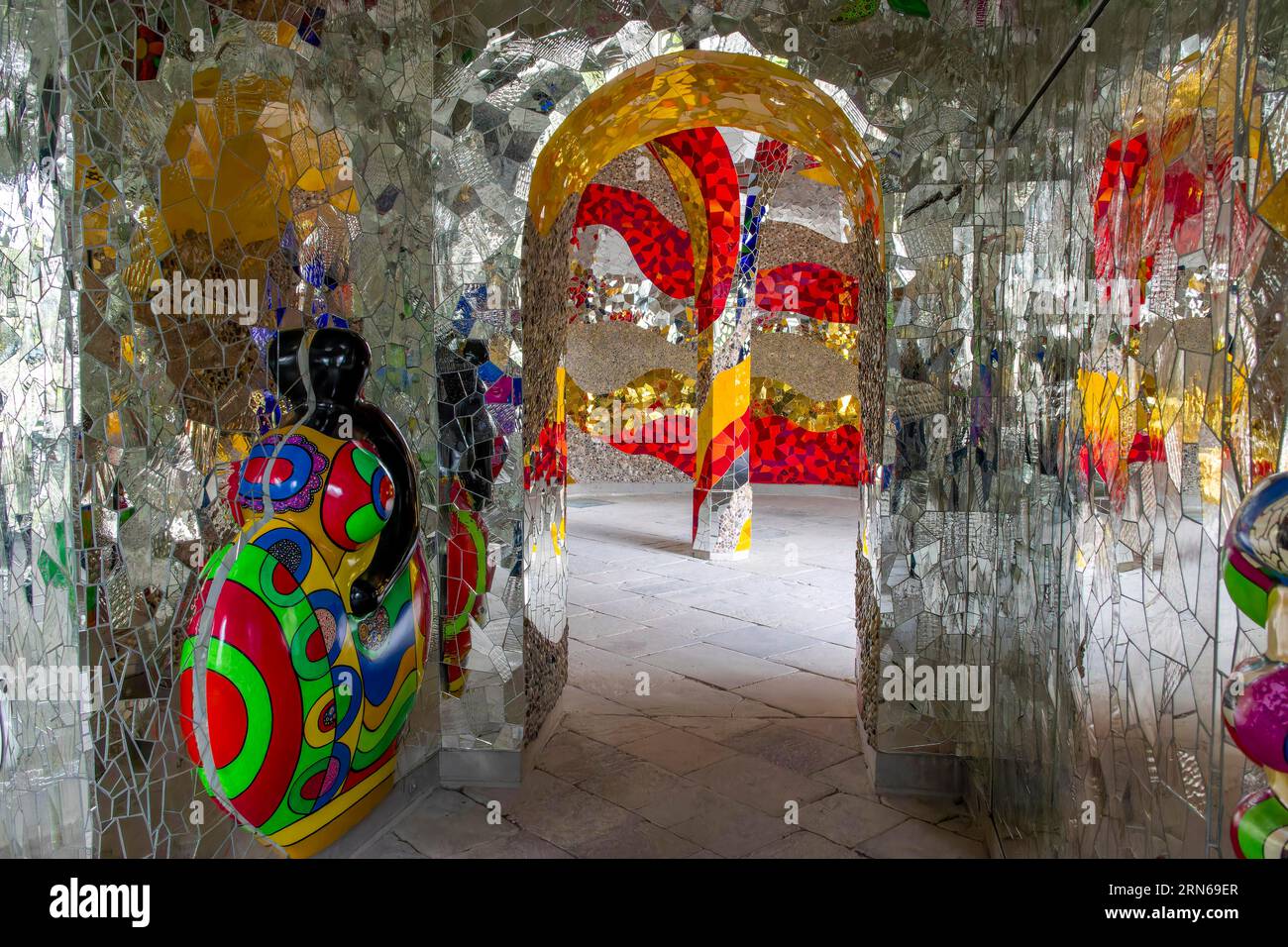 Historic Grotto designed by Niki de Saint Phalle in the Herrenhaeuser ...