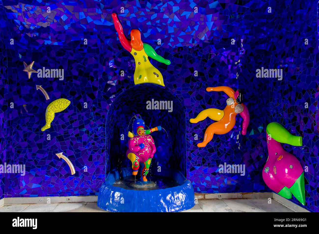 Historic Grotto designed by Niki de Saint Phalle in the Herrenhaeuser ...