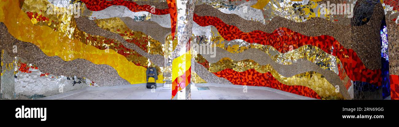 Panoramic photo of the historic grotto designed by Niki de Saint Phalle ...