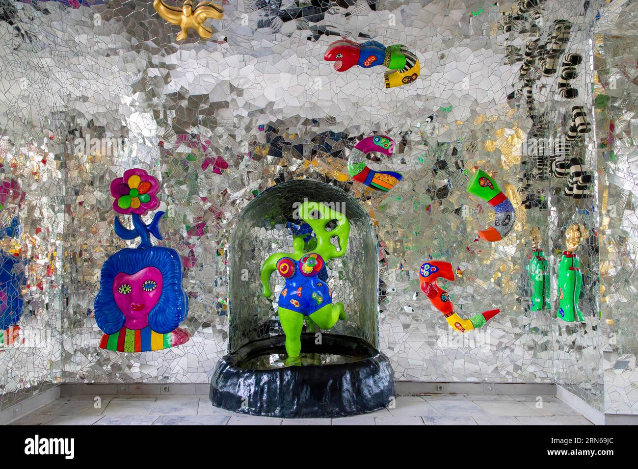 Historic Grotto designed by Niki de Saint Phalle in the Herrenhaeuser ...