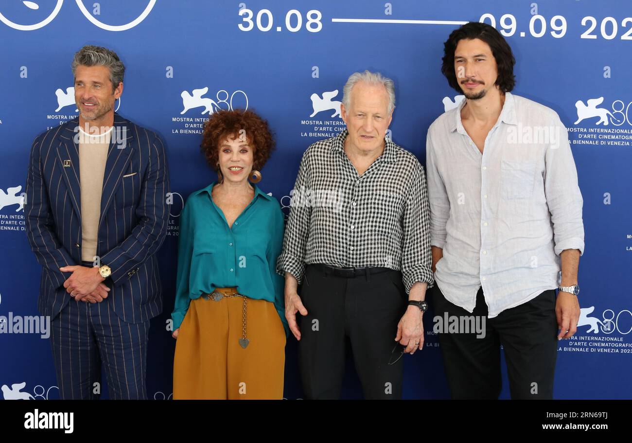 Venice, Italy, 31st August, 2023. Patrick Dempsey, Daniela Piperno ...