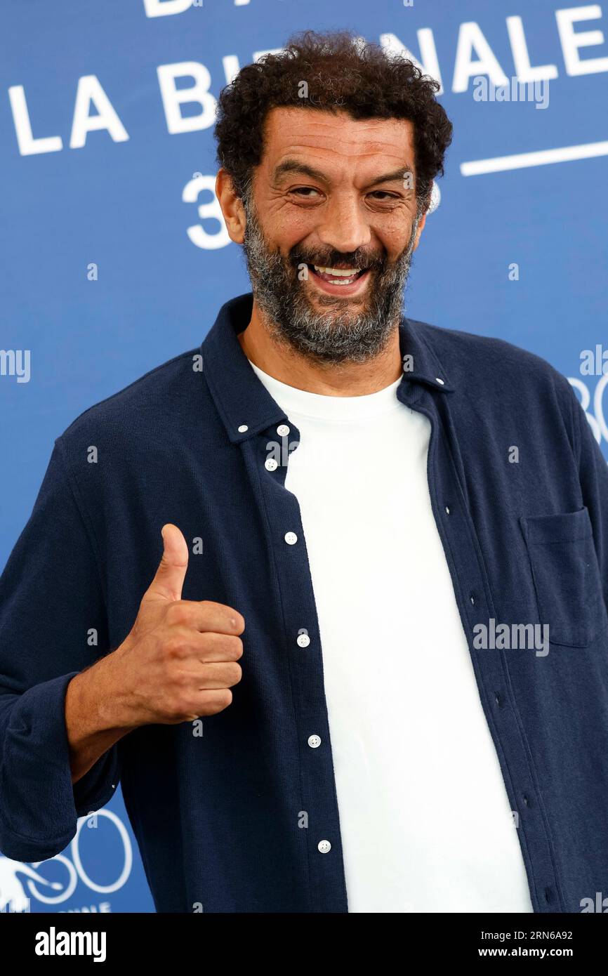 Venice, Italy, on 31 August 2023. Ramzy Bedia poses at the photocall of ...