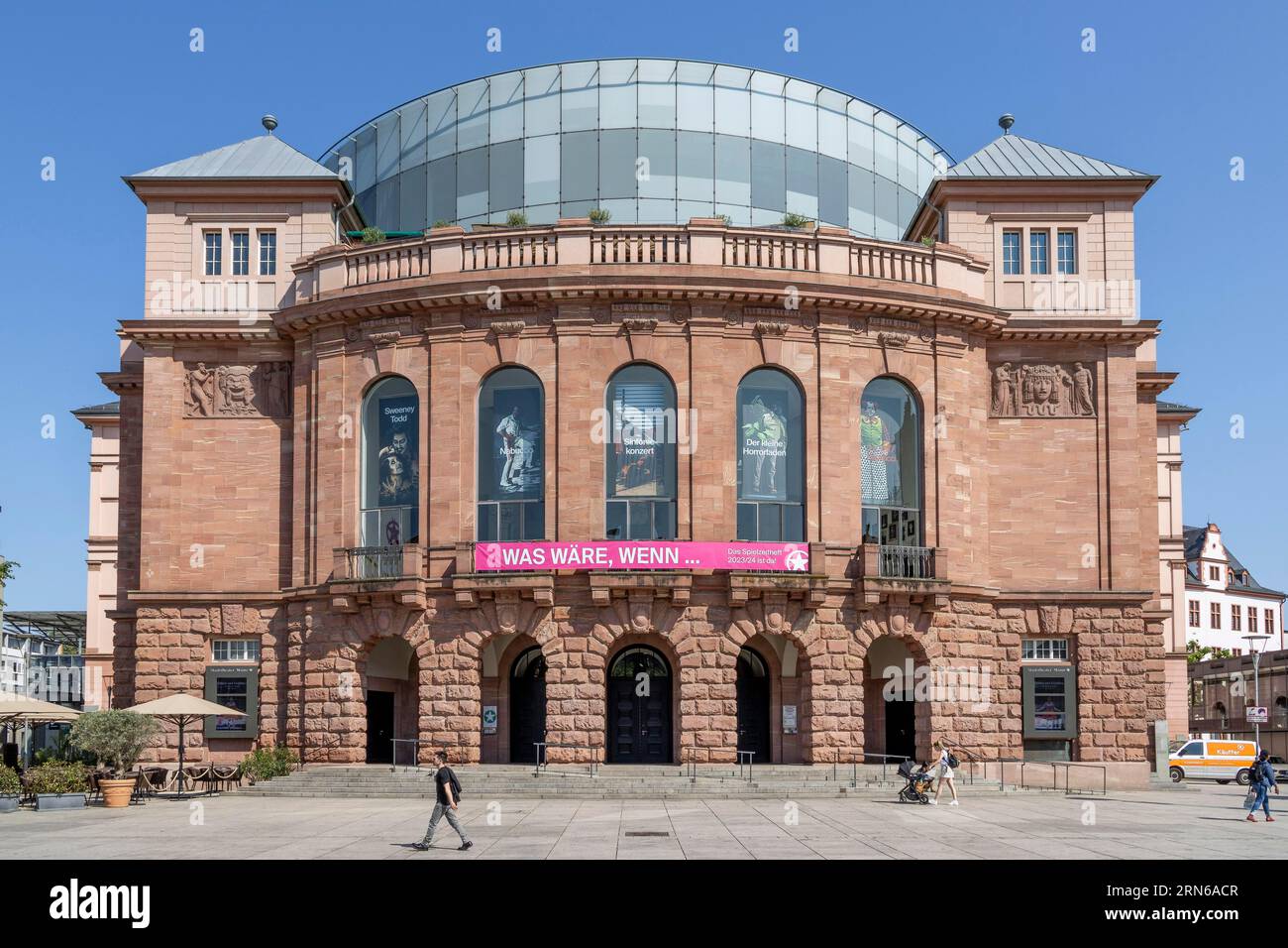 Building of the Mainz State Theatre, built between 1829 and 1833 by ...