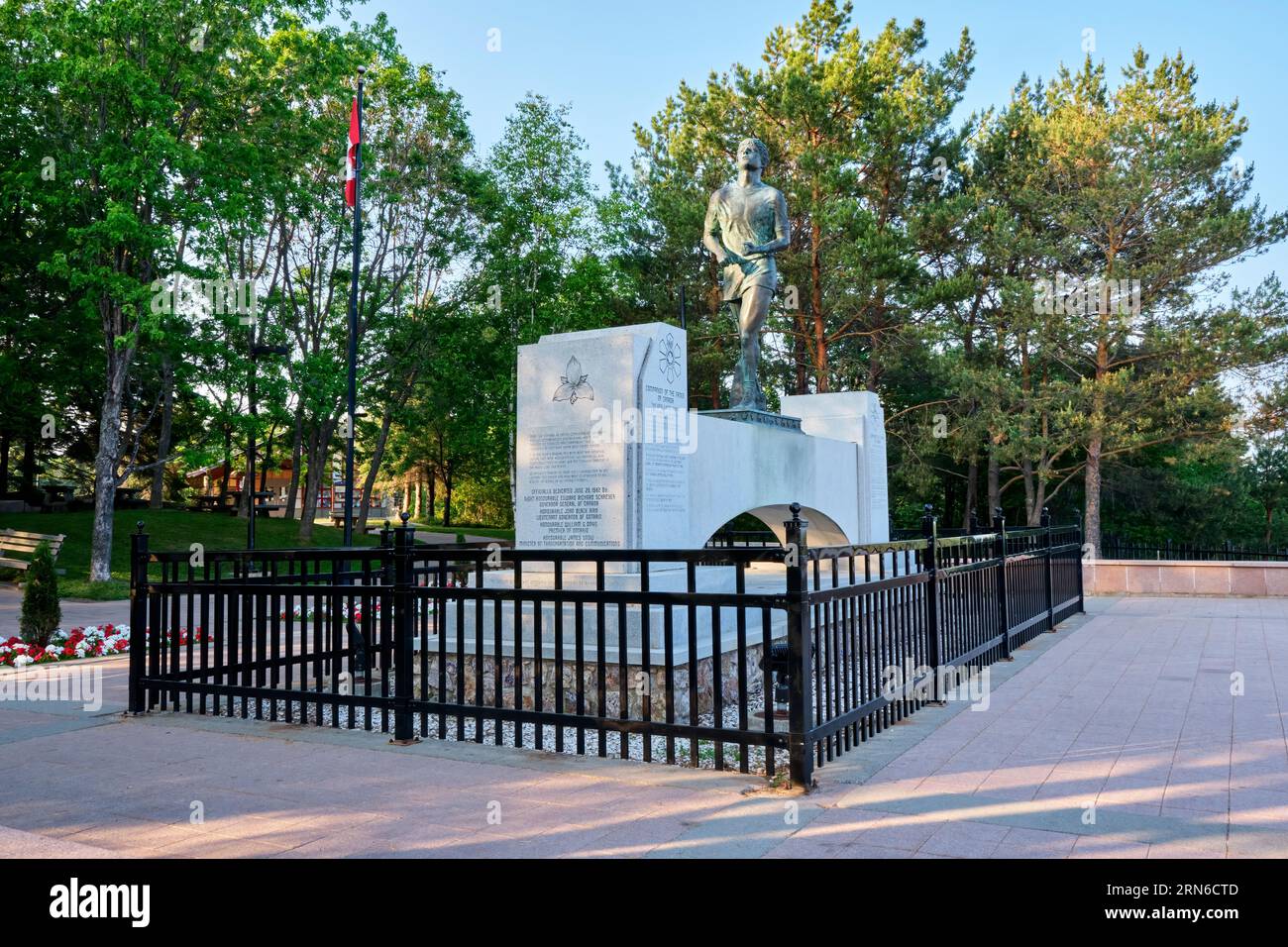 The Terry Fox Memorial and monument is located in Thunder Bay Ontario ...