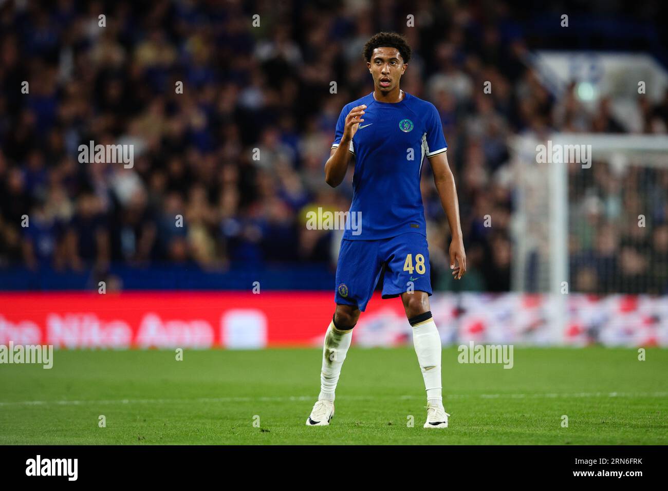 LONDON, UK - 30th Aug 2023: Bashir Humphreys of Chelsea during the EFL ...