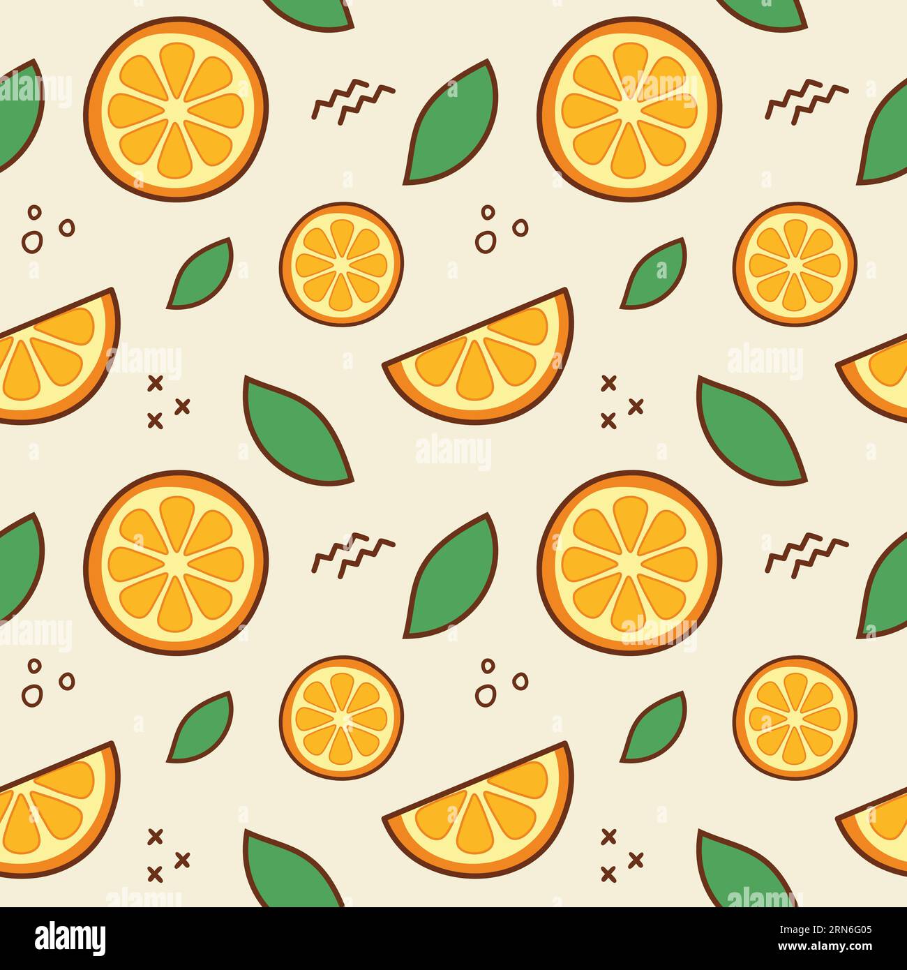 Orange Slice Seamless Pattern. Organic Healthy Summer Fruit Pattern. Fresh Citrus Fruit ...