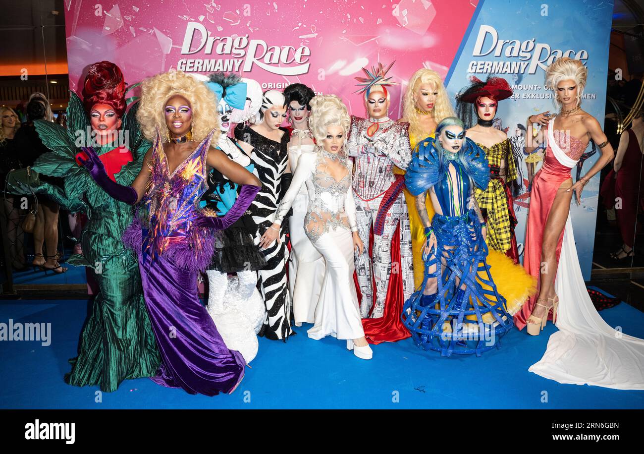 Berlin, Germany. 31st Aug, 2023. The cast of the show poses on the ...