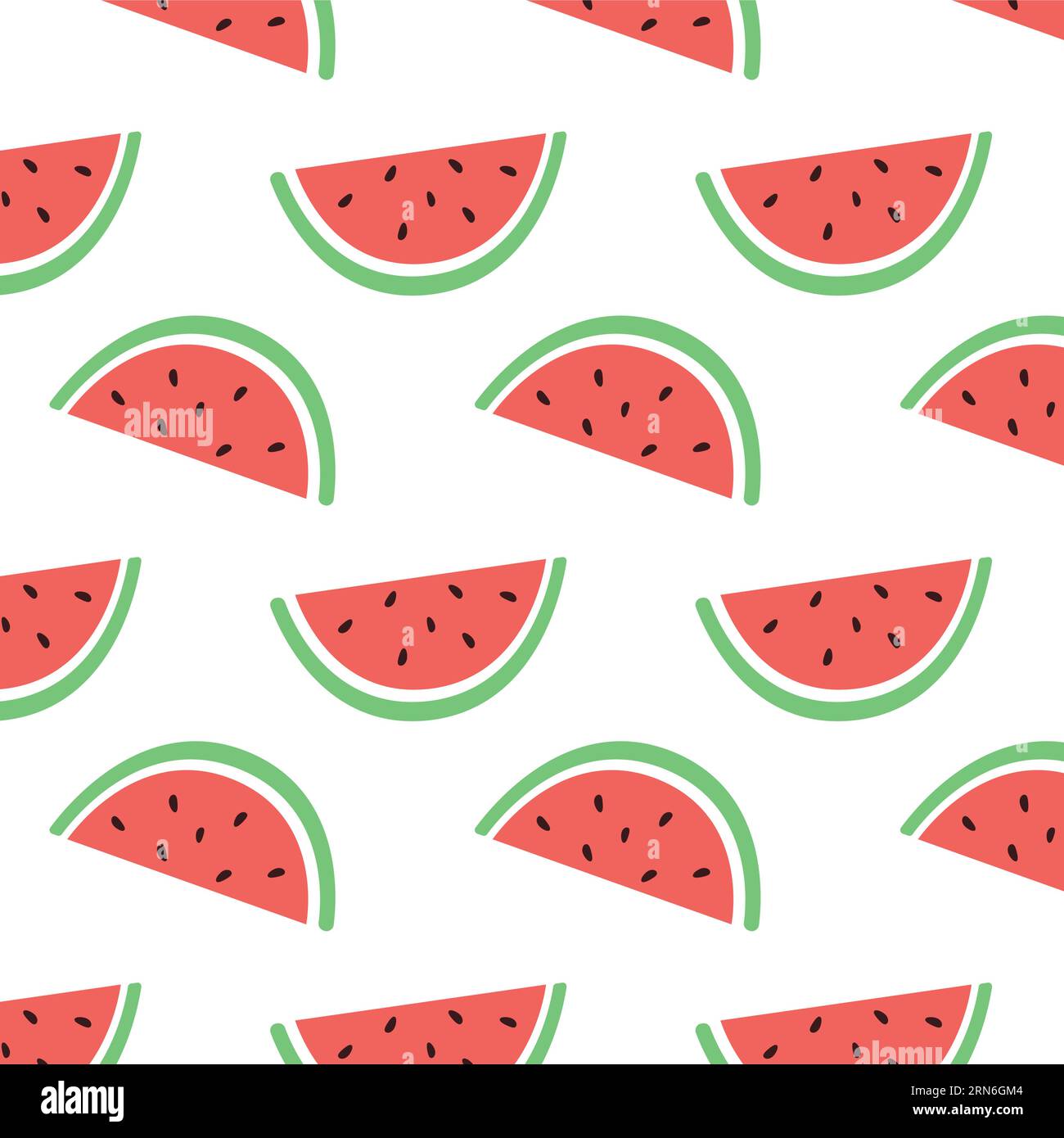 Watermelon Slice Pattern. Watermelon Vector Illustration. Fresh Summer ...