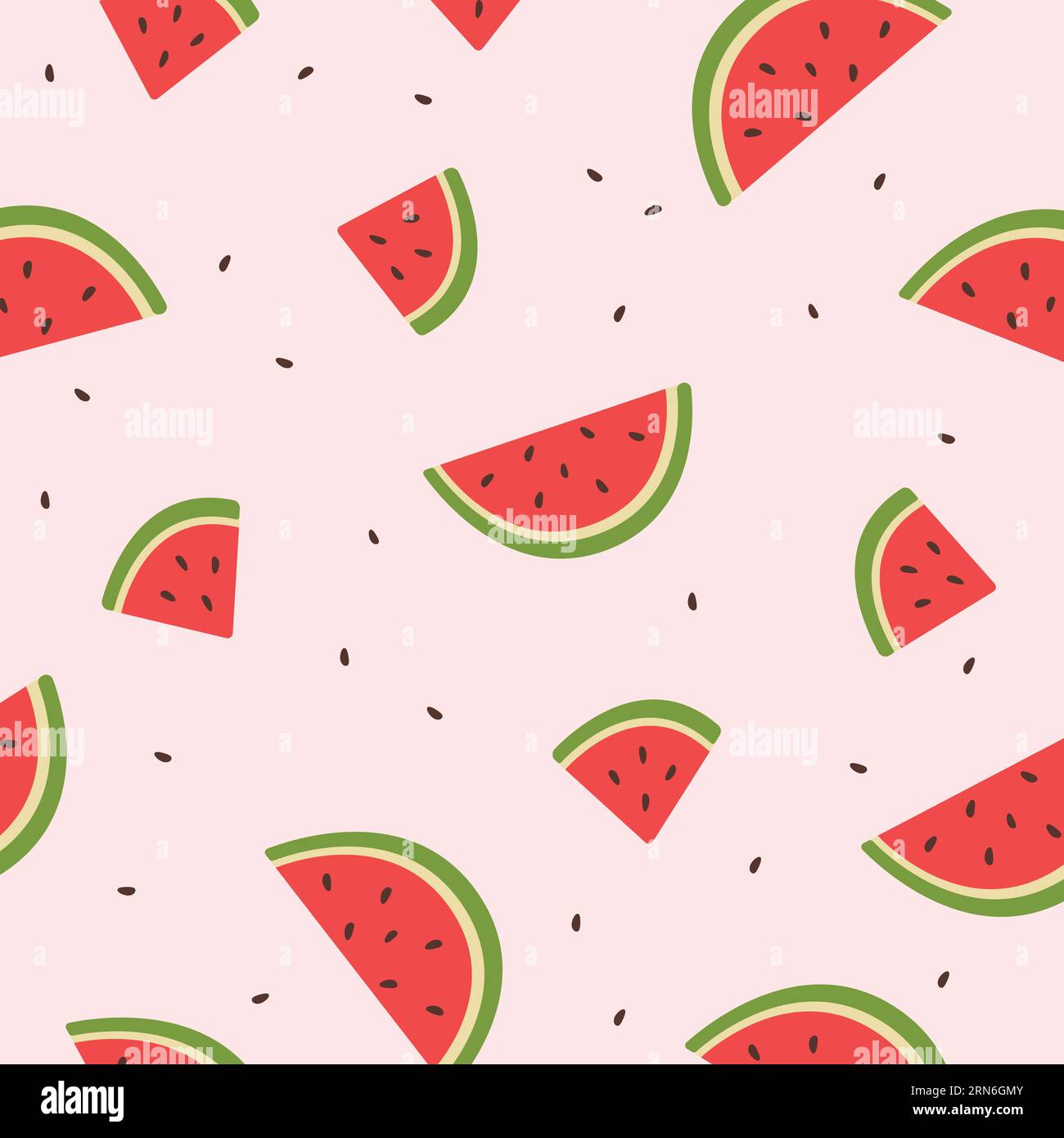Watermelon Slice Pattern. Watermelon Vector Illustration. Fresh Summer ...