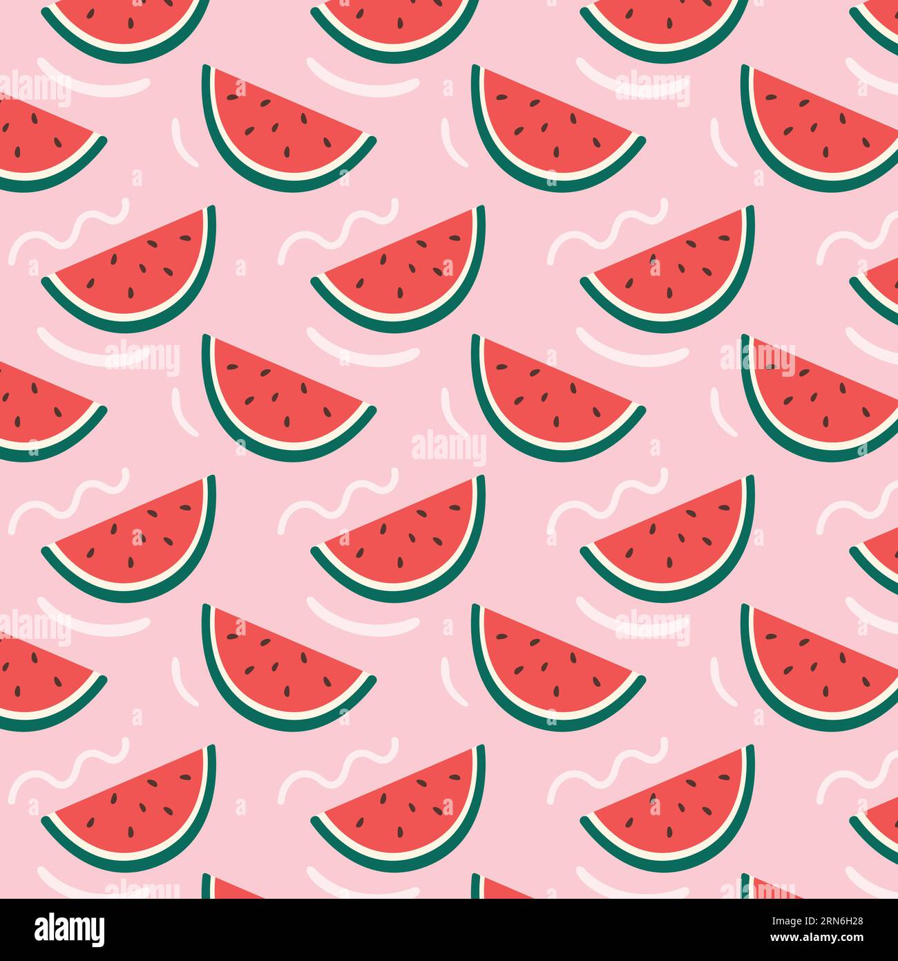 Watermelon Slice Pattern. Watermelon Vector Illustration. Fresh Summer ...