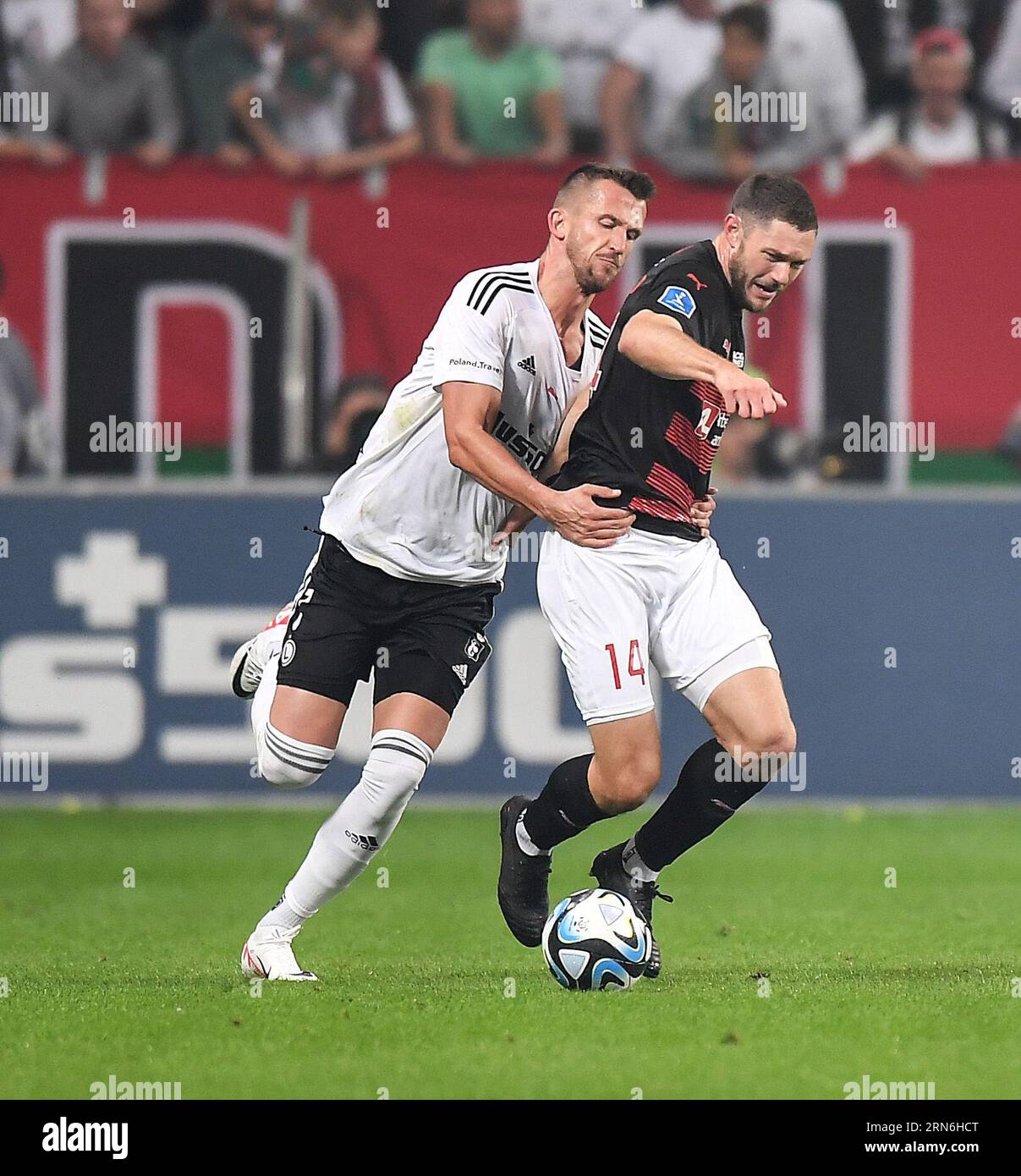 Warsaw, Poland. 31st Aug, 2023. Tomas Pekhart Henrik Dalsgaard during ...