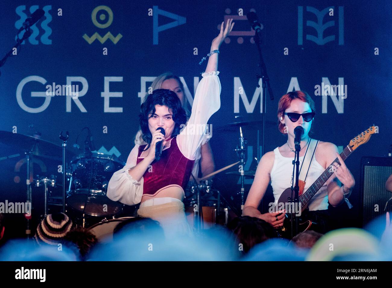 Singer Abigail Morris Of The Last Dinner Party On The Rising Stage At Green Man Festival In