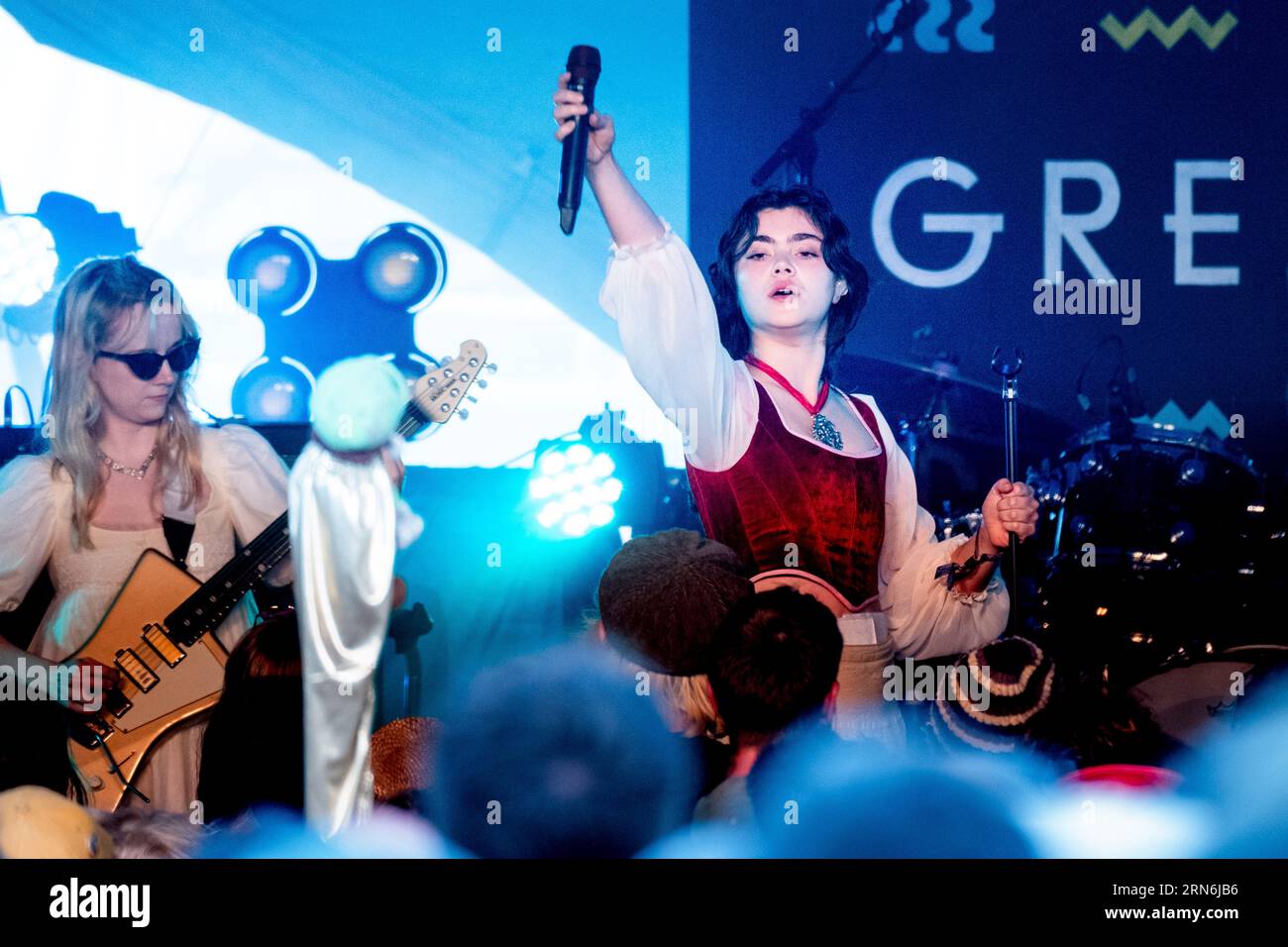 Singer Abigail Morris of The Last Dinner Party on the Rising Stage at ...