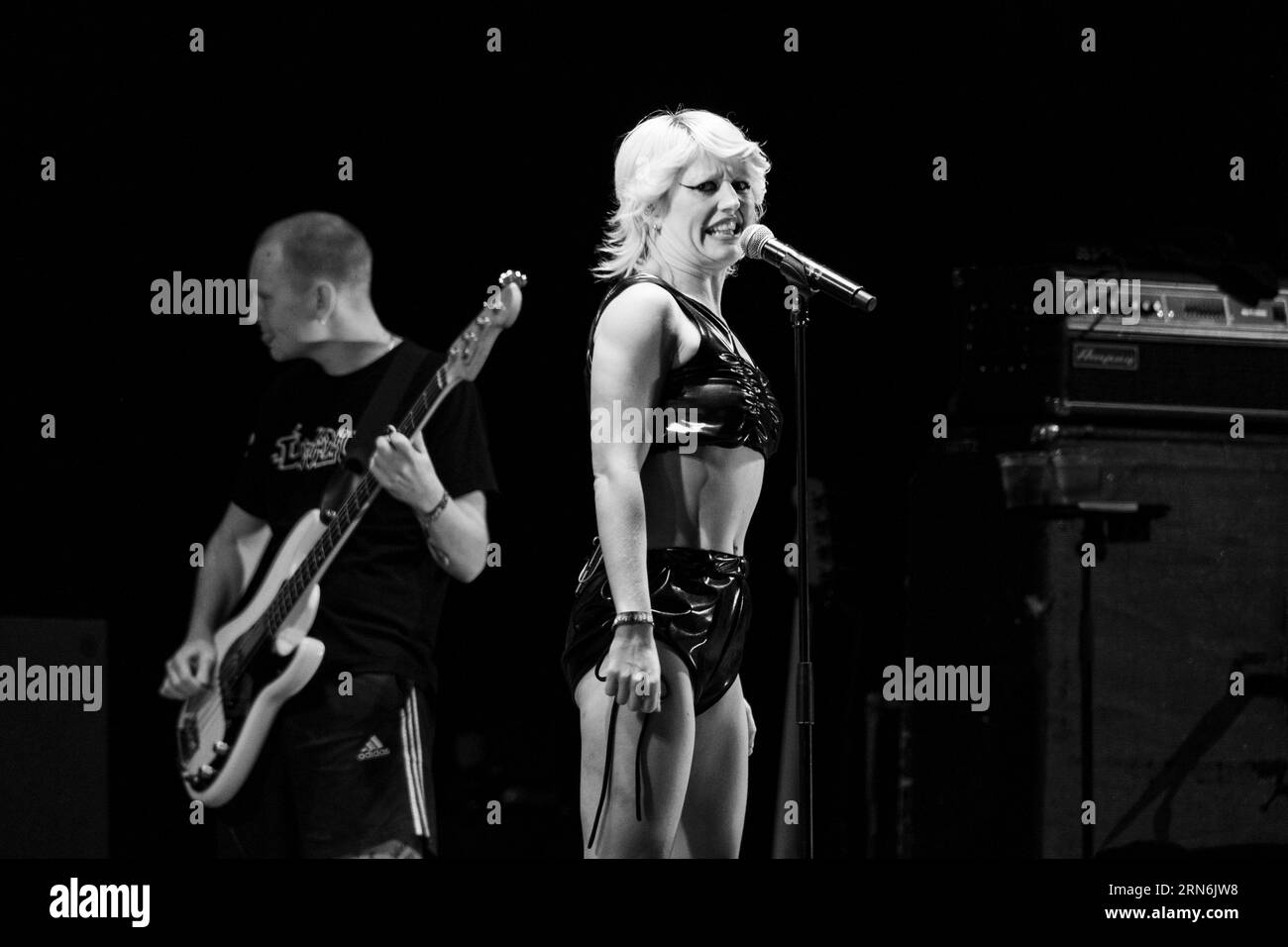 Amy Taylor of Amyl and the Sniffers on the Mountain Stage at Green Man ...