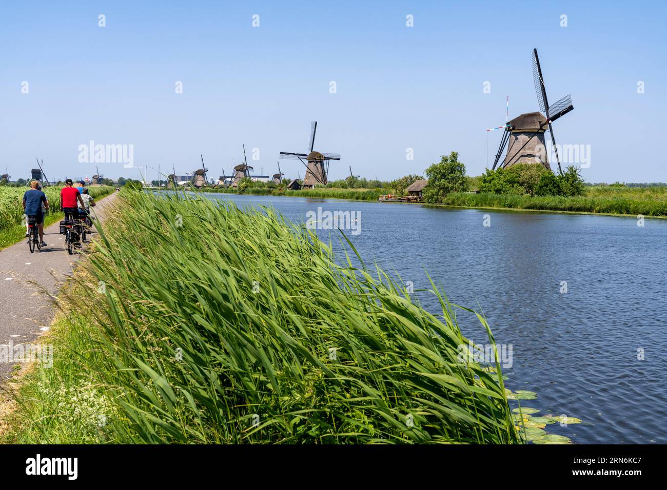Kinderdijk, 18 windmills that were supposed to pump water out of the polders in order to use the ...