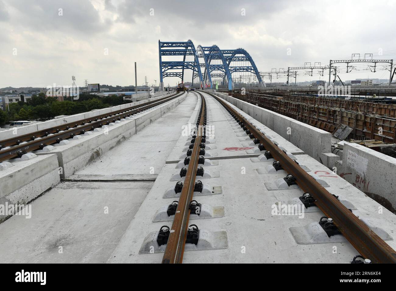 Ballastless track laying hi-res stock photography and images - Alamy