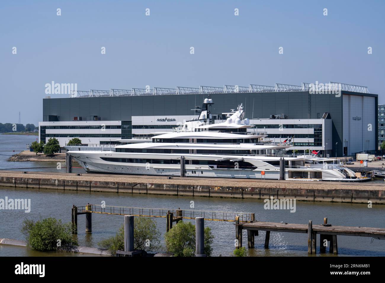 Oceanco shipyard in Alblasserdam, specialised in building mega yachts ...
