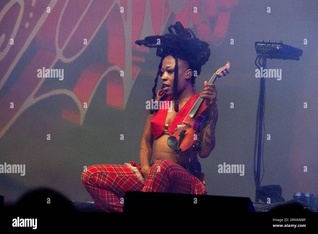 Sudan Archives – Brittney Denise Parks – on the Far Out Stage at Green Man Festival in Wales, UK ...