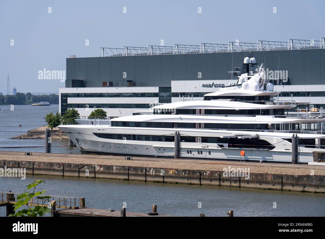 Oceanco shipyard in Alblasserdam, specialised in building mega yachts ...