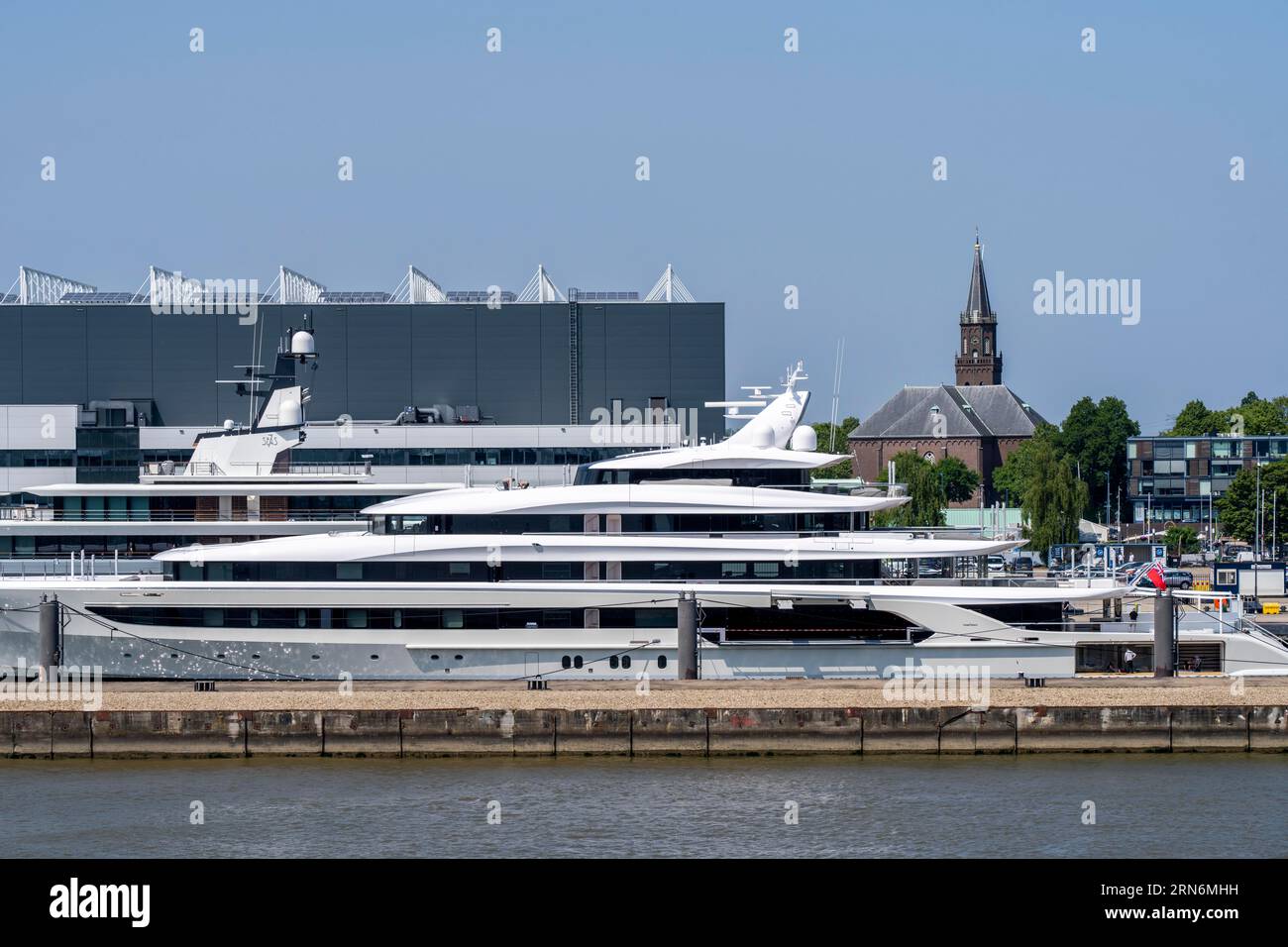Oceanco shipyard in Alblasserdam, specialised in building mega yachts ...