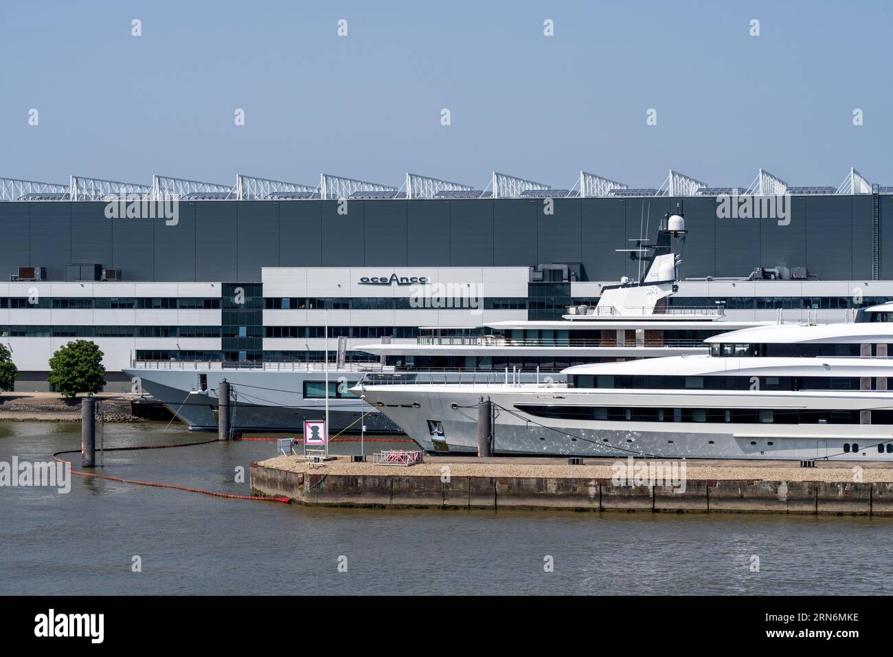 Oceanco shipyard in Alblasserdam, specialised in building mega yachts ...