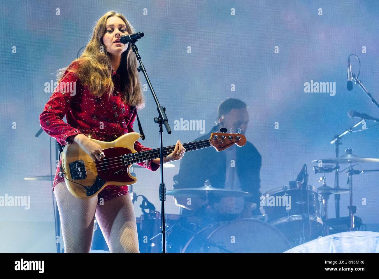 Johanna Söderberg of First Aid Kit on the Mountain Stage at Green Man ...