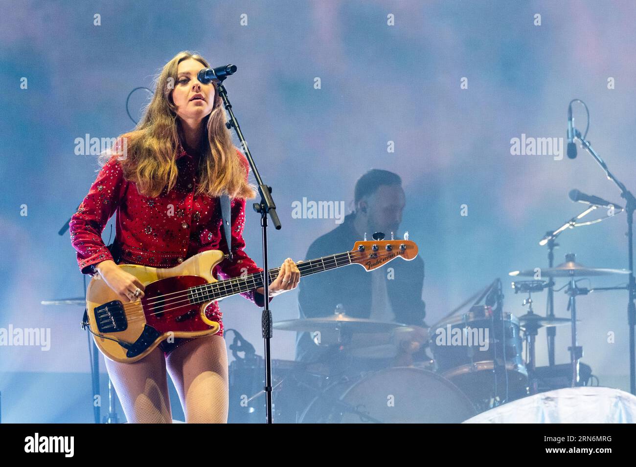Johanna Söderberg of First Aid Kit on the Mountain Stage at Green Man ...