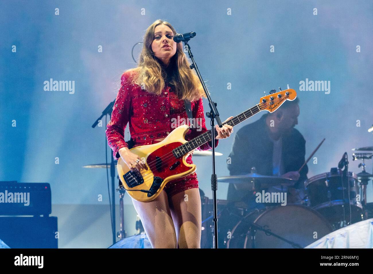 Johanna Söderberg of First Aid Kit on the Mountain Stage at Green Man ...