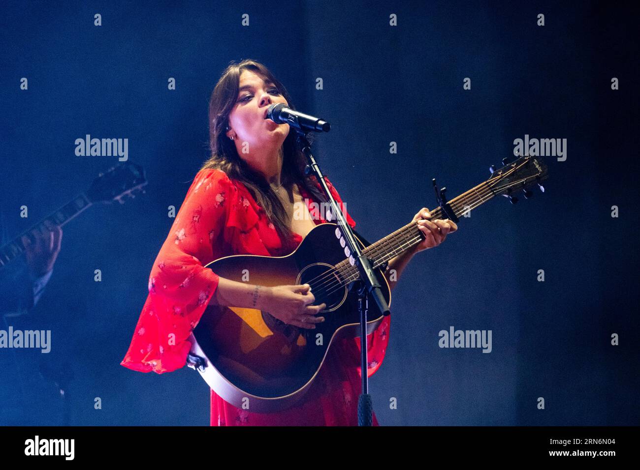 Klara Söderberg of First Aid Kit on the Mountain Stage at Green Man ...