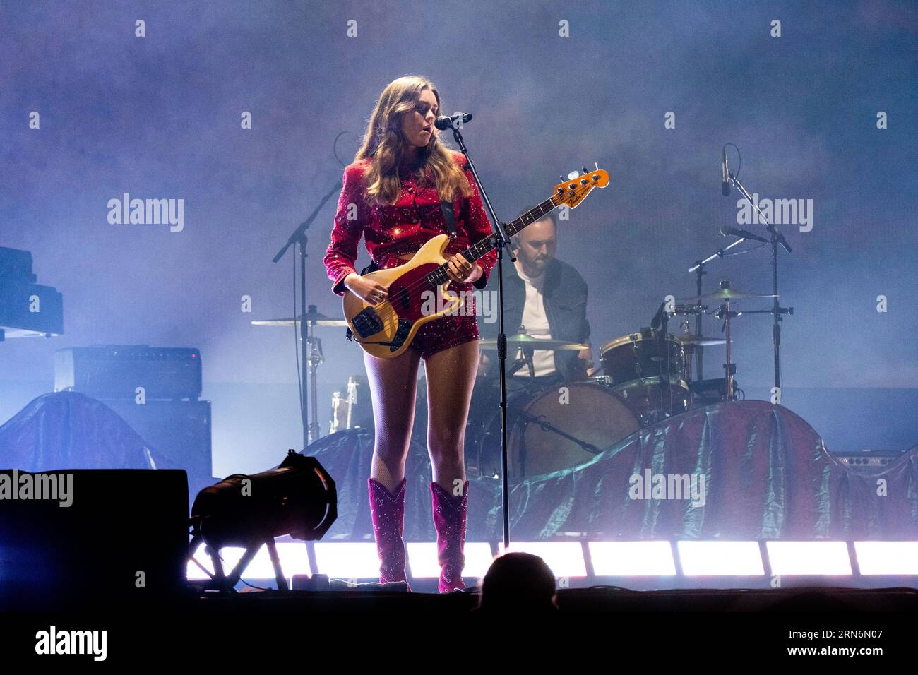 Johanna Söderberg of First Aid Kit on the Mountain Stage at Green Man ...