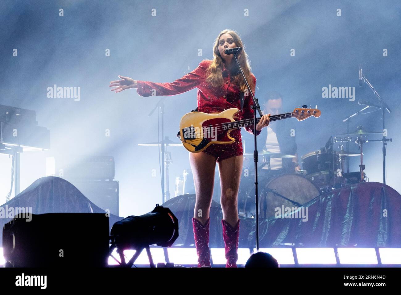 Johanna Söderberg of First Aid Kit on the Mountain Stage at Green Man ...