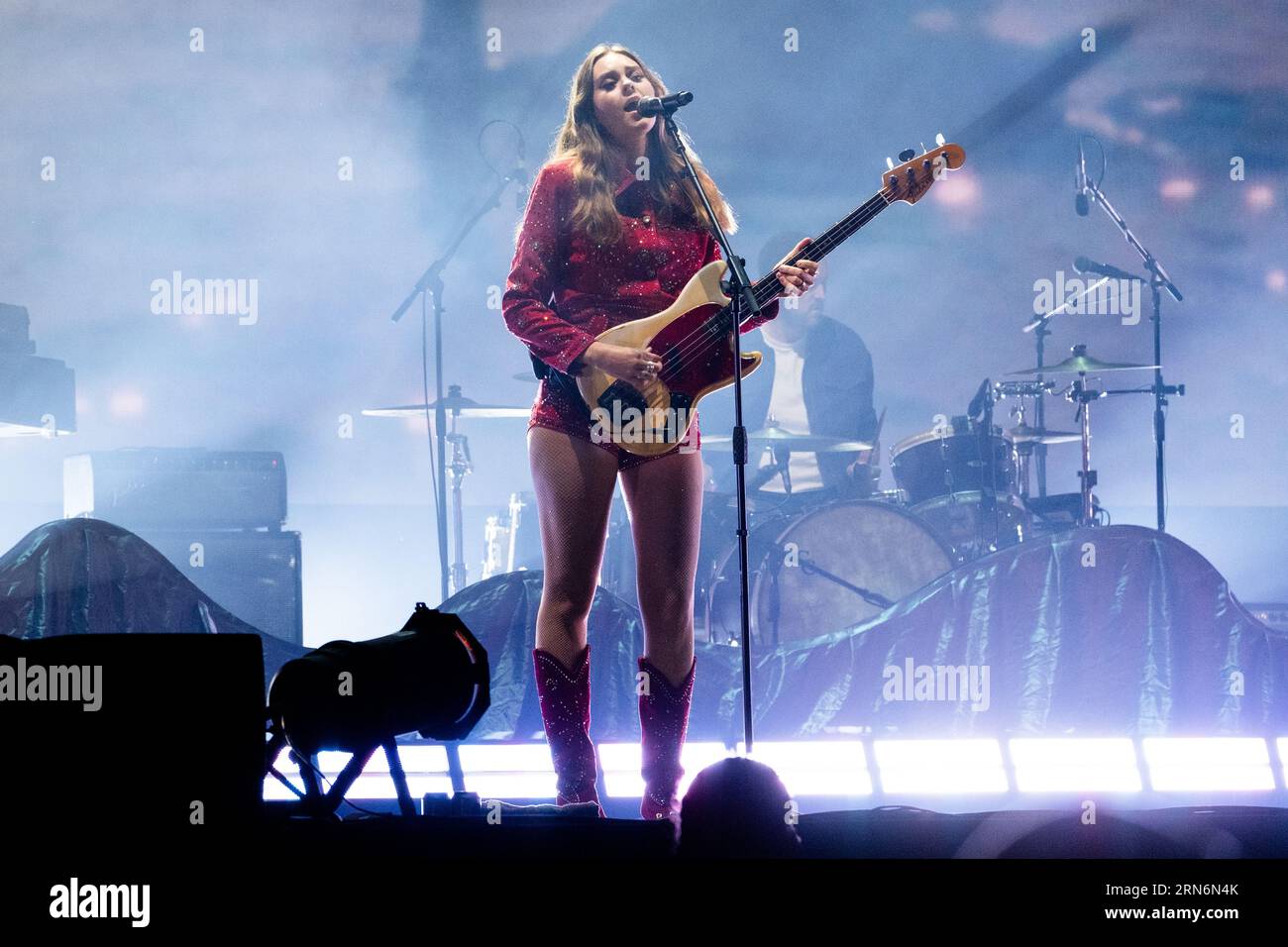 Johanna Söderberg of First Aid Kit on the Mountain Stage at Green Man ...