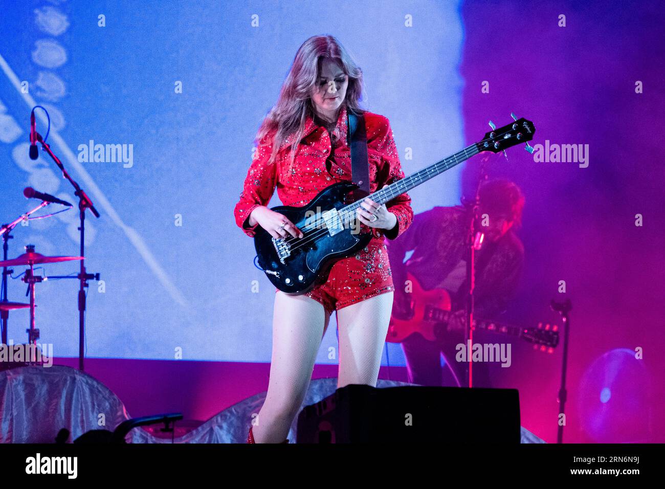 Johanna Söderberg of First Aid Kit on the Mountain Stage at Green Man ...