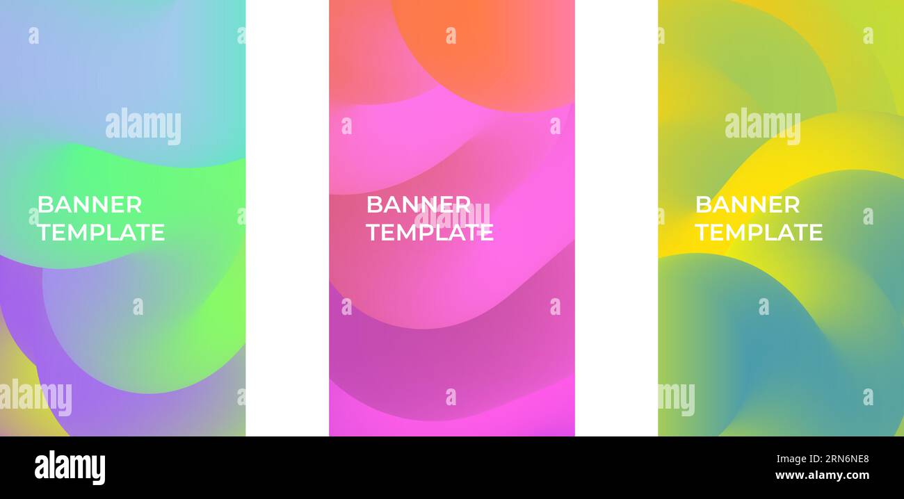 Set of abstract gradient wallpapers. Vector illustration Stock Vector ...