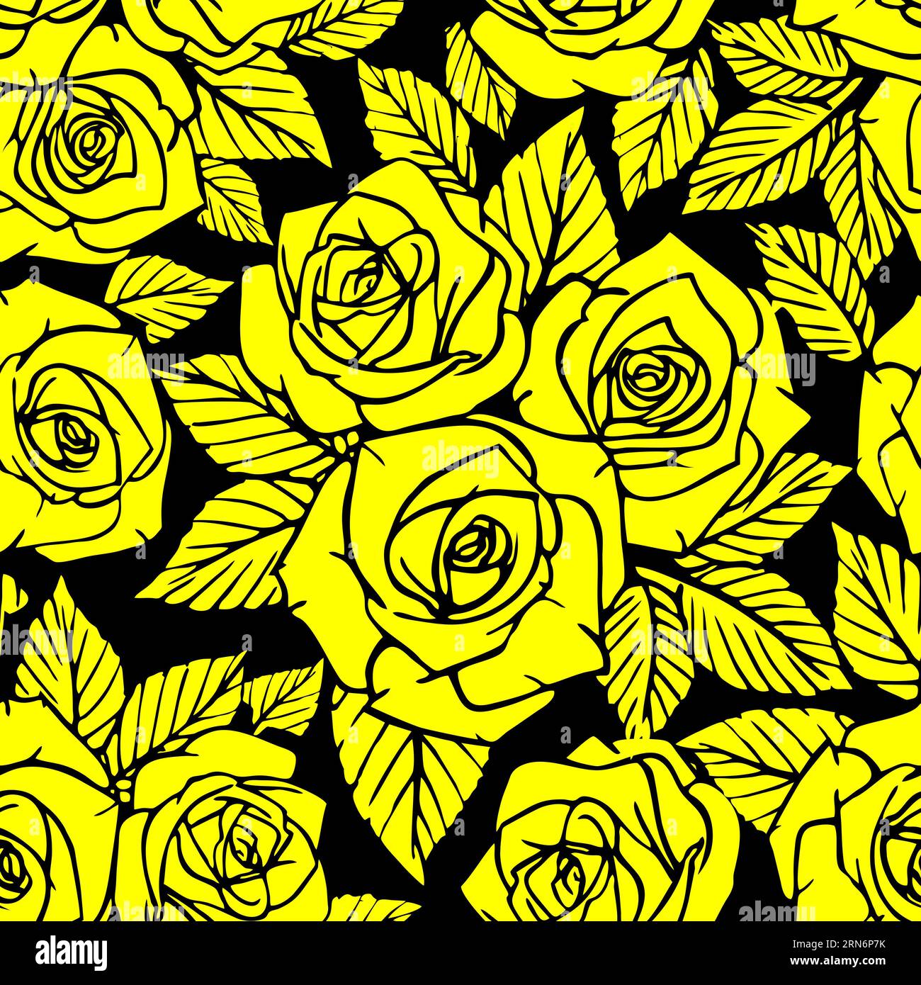 Vintage yellow roses wallpaper hi-res stock photography and images - Alamy