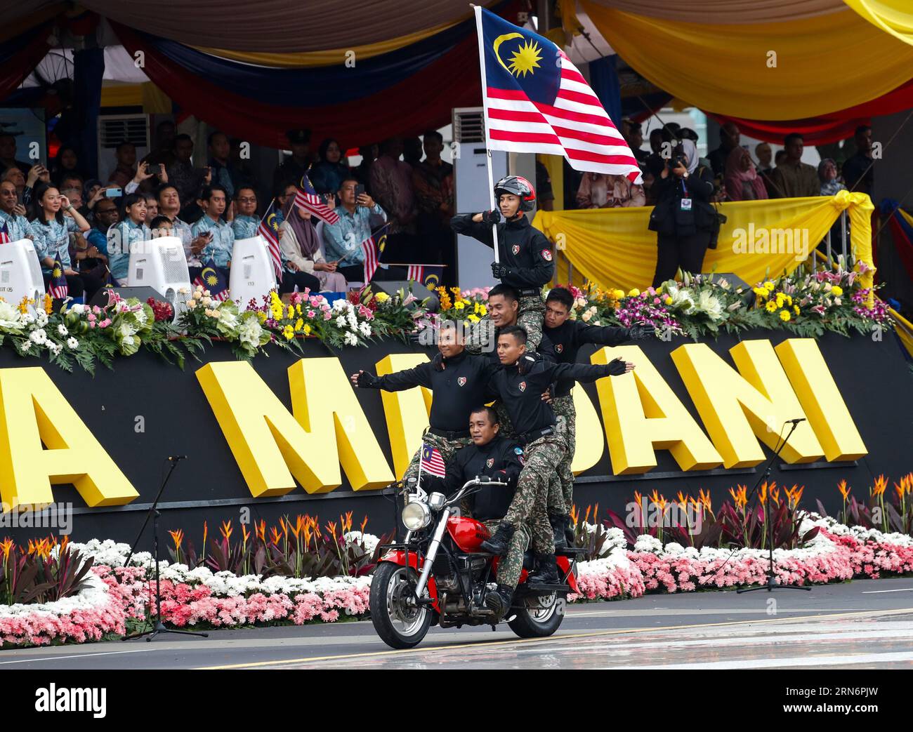 Kuala Lumpur, Malaysia. 31st Aug, 2023. Malaysian military personnel ...