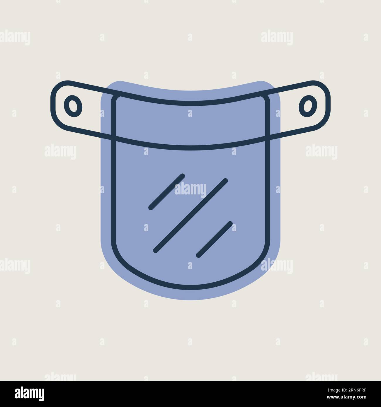 Plastic protective face shield vector icon. Medical sign. Coronavirus ...