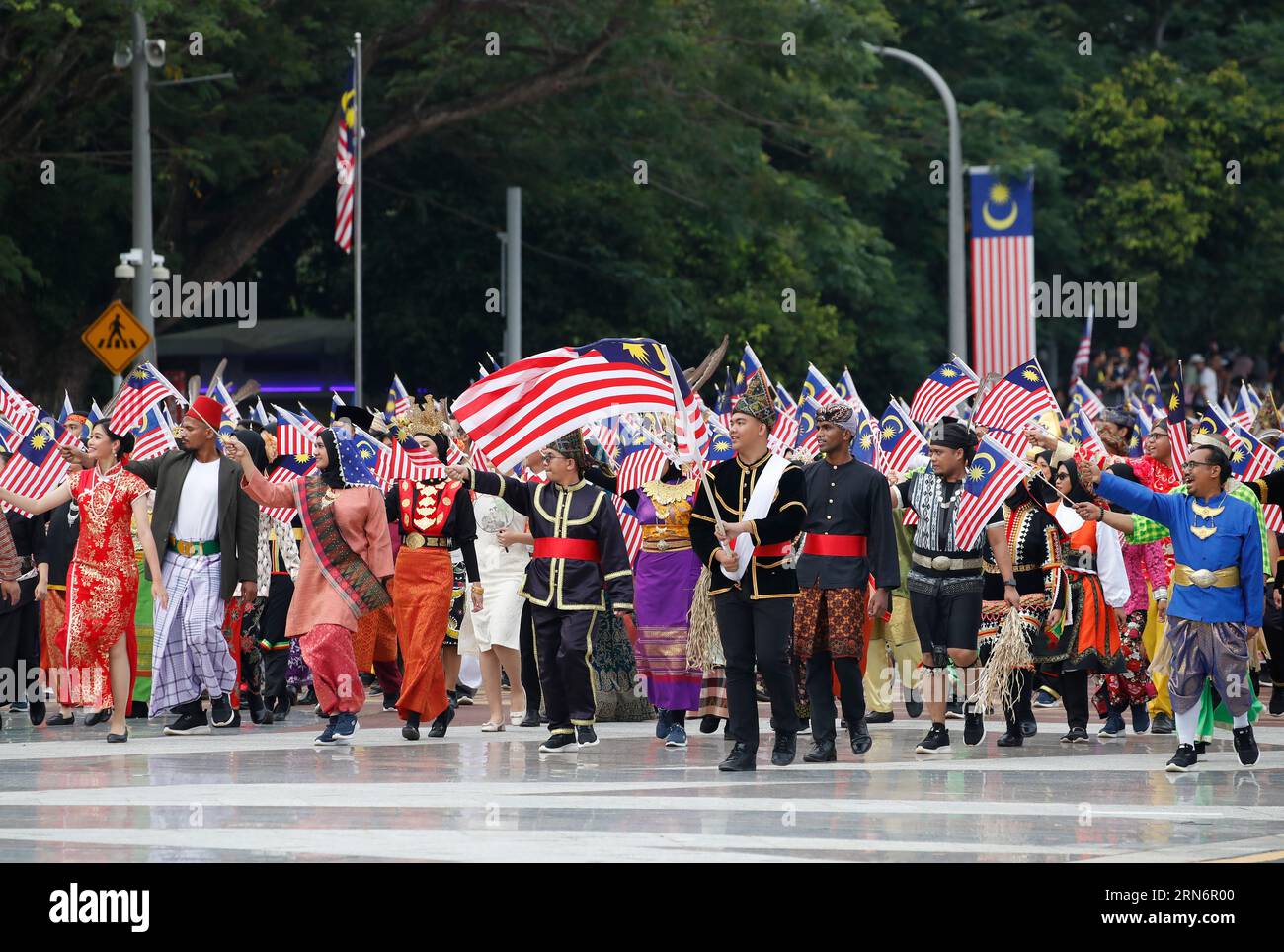 Kuala Lumpur, Malaysia. 31st Aug, 2023. Malaysians dressed in ...