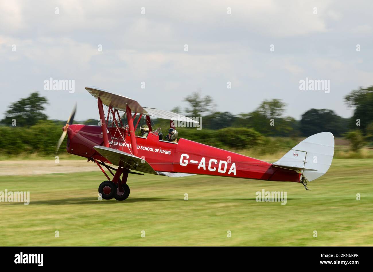 Tiger Moth G-ACDA was the prototype Gipsy Major powered DH82A Tiger ...