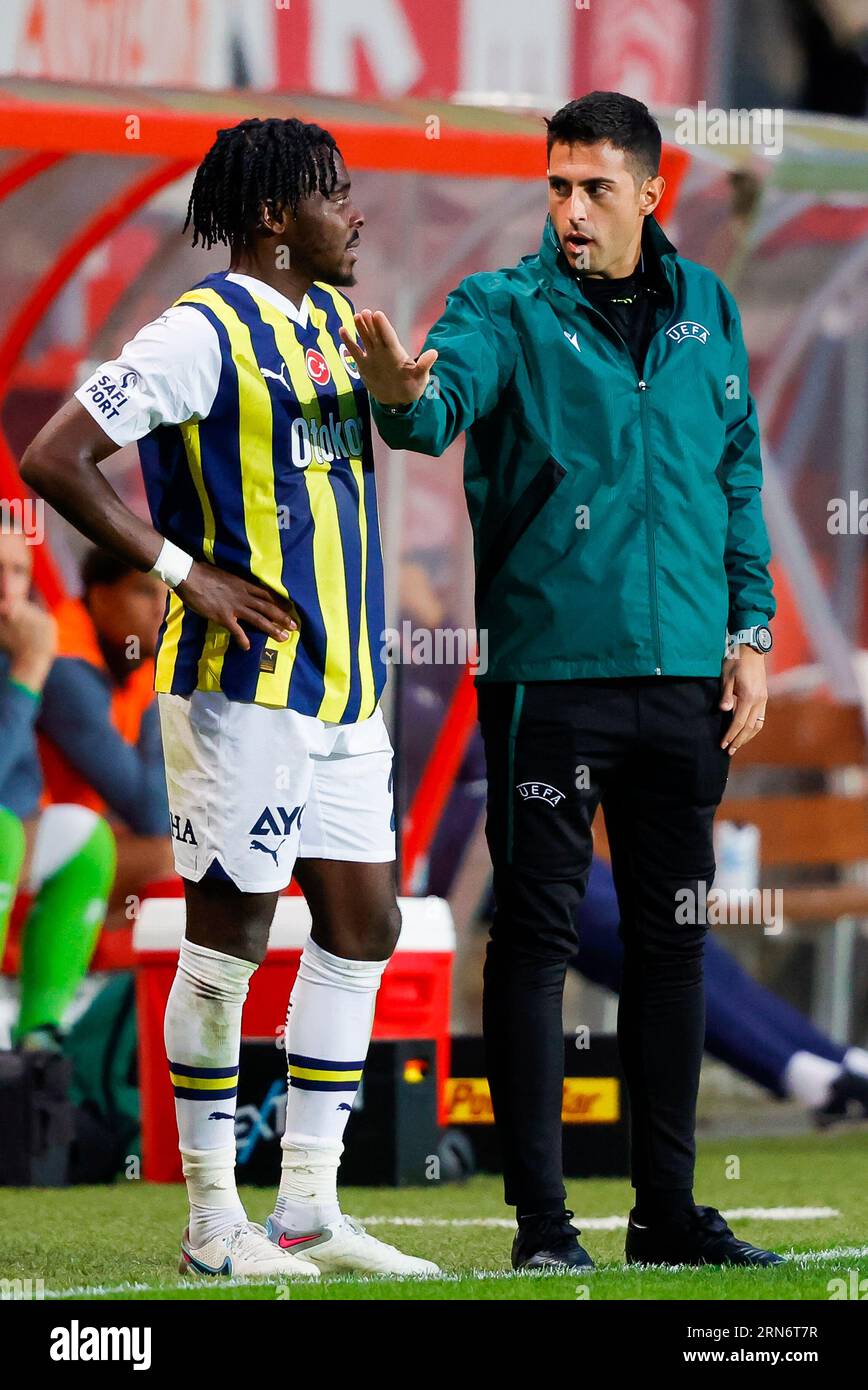ENSCHEDE, NETHERLANDS - AUGUST 31: Bright Osayi-Samuel (Fenerbahce) and ...