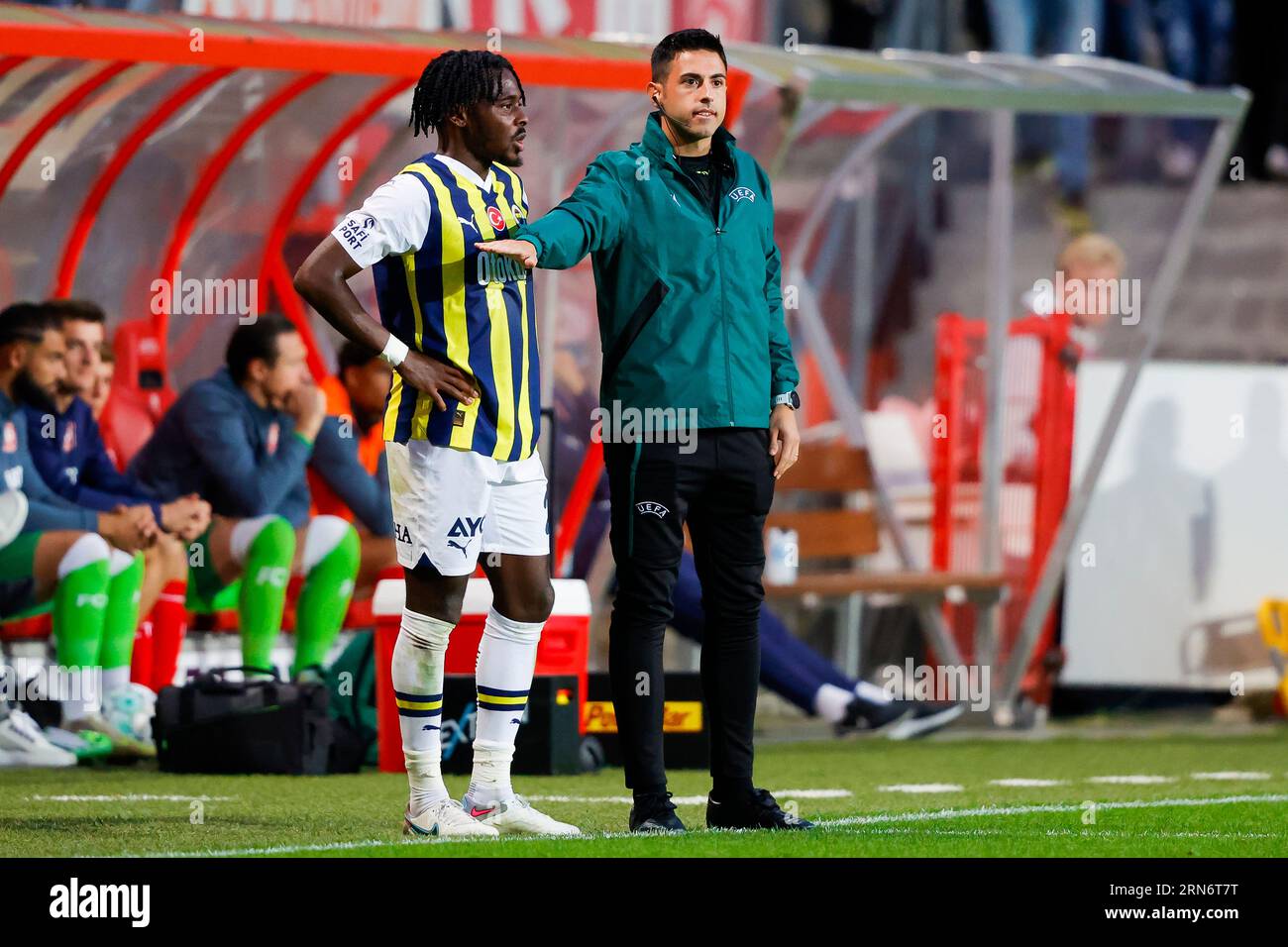 ENSCHEDE, NETHERLANDS - AUGUST 31: Bright Osayi-Samuel (Fenerbahce) and ...