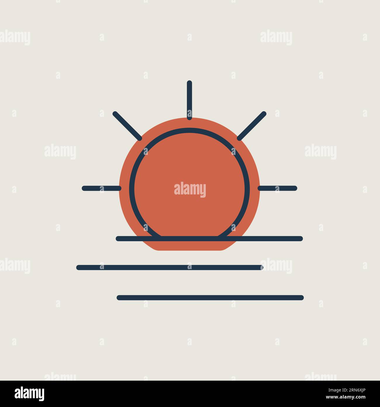 Summer sun heat vector icon. Meteorology sign. Graph symbol for travel ...