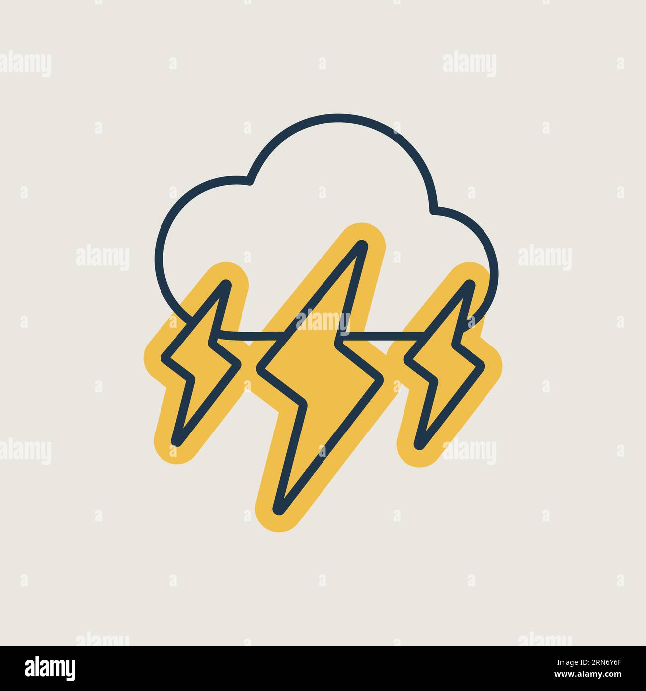 Storm cloud vector icon. Rainstorm symbol. Meteorology sign. Graph ...