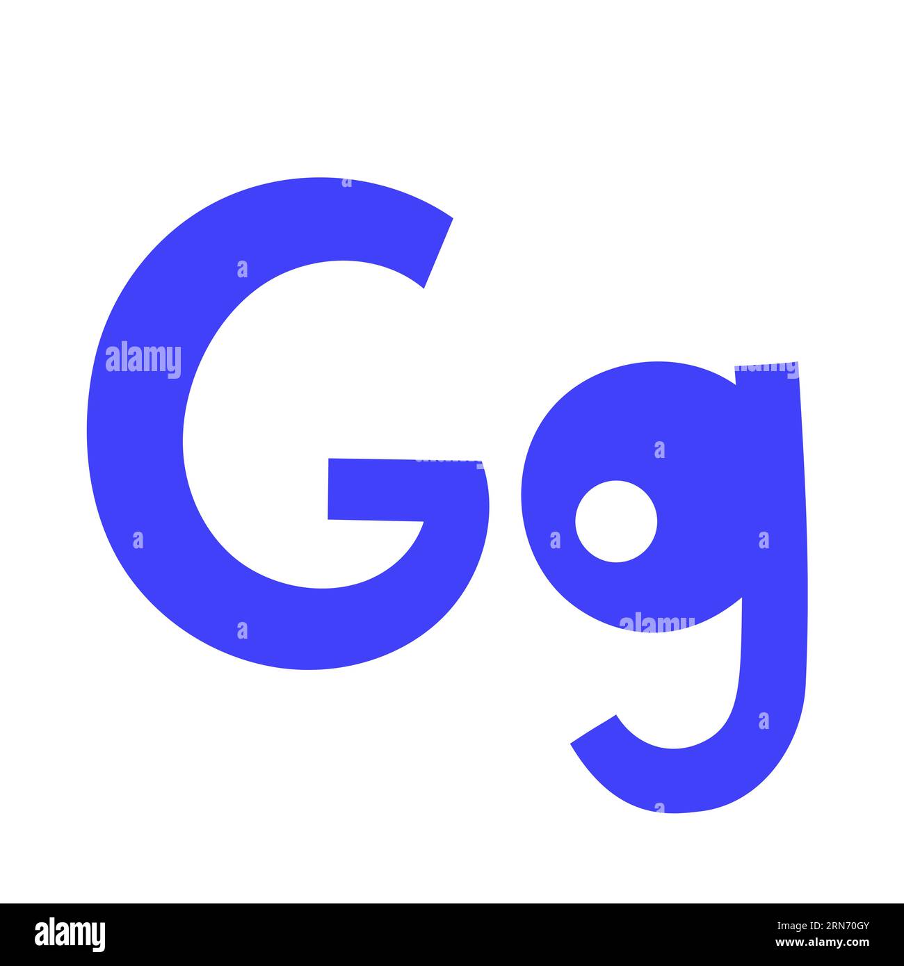 Doodle playful letter G uppercase, lowercase abc colorful cartoon funny ...