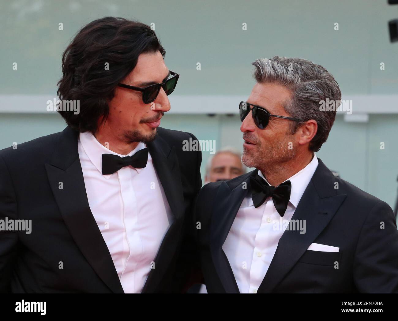 Venice, Italy, 31st August, 2023. Adam Driver and Patrick Dempsey ...