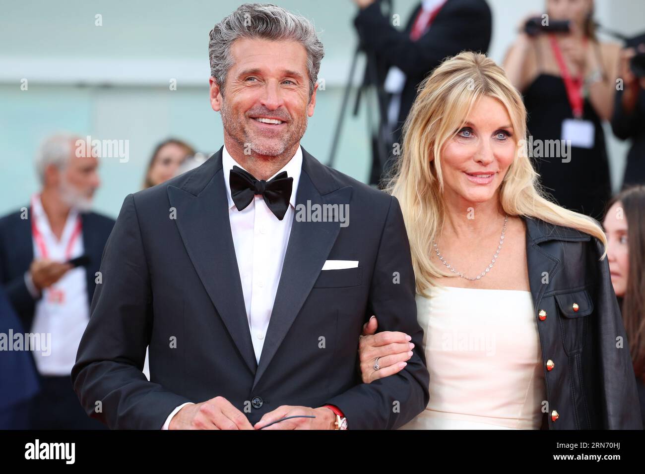 Venice, Italy, 31st August, 2023. Patrick Dempsey and Jillian Fink ...