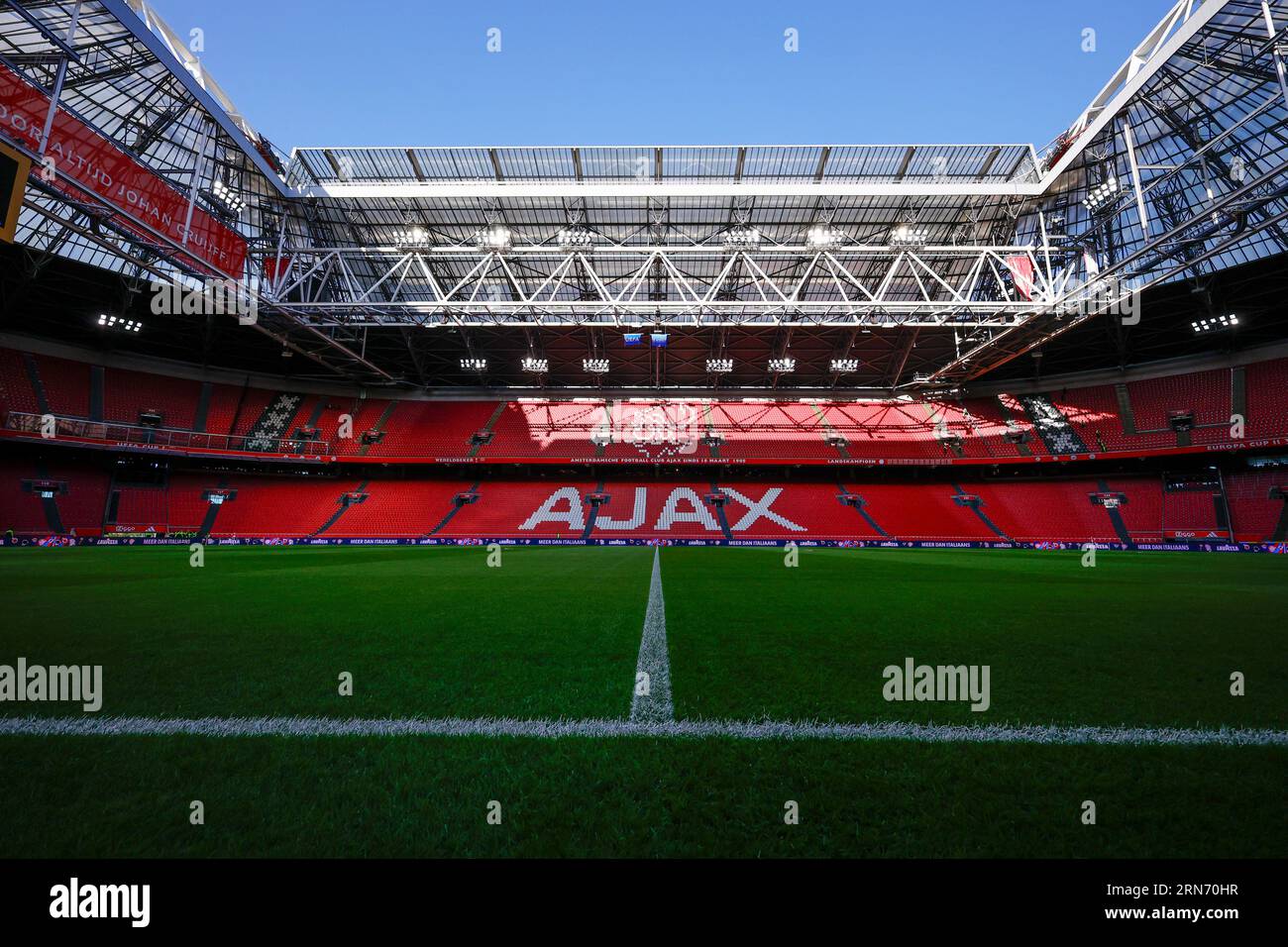 AMSTERDAM, NETHERLANDS - AUGUST 31: Inside stadium view Johan Cruijff ...
